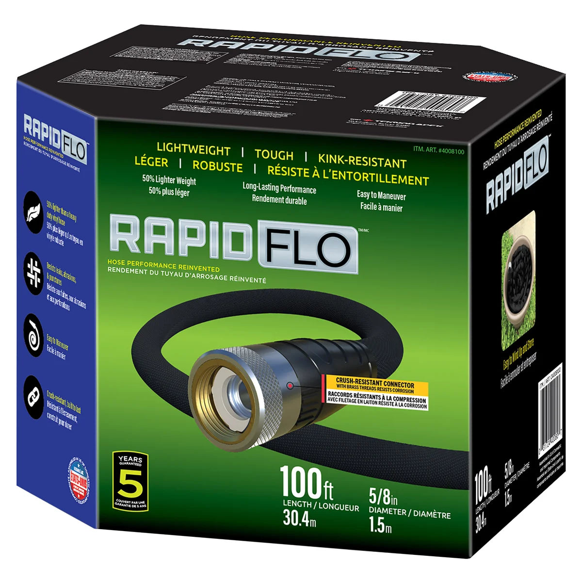 RAPIDFLO COMPACT GARDEN HOSE 30.4M (100 FT)