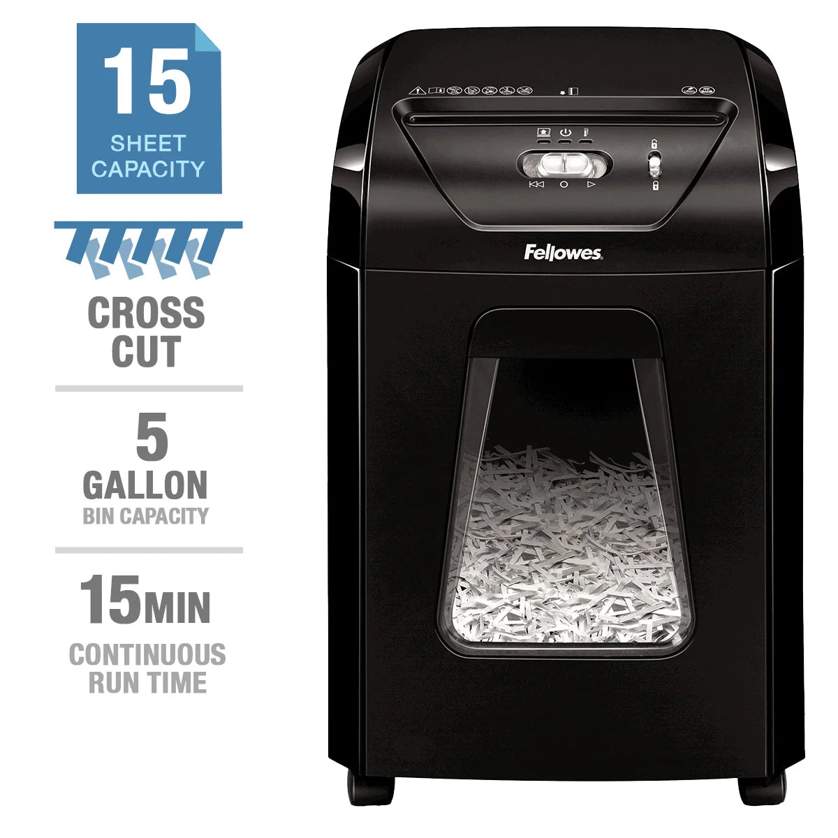 Fellowes Powershred 1500C Cross-cut Shredder