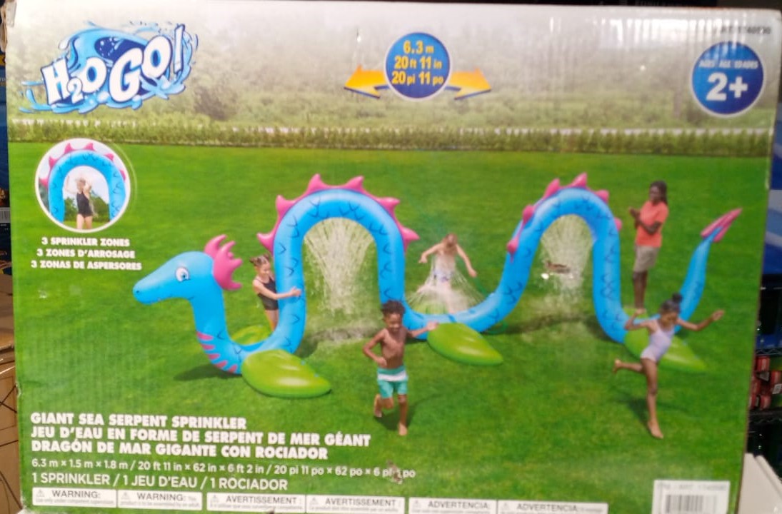 Giant Sea Serpent Kids Inflatable Sprinkler