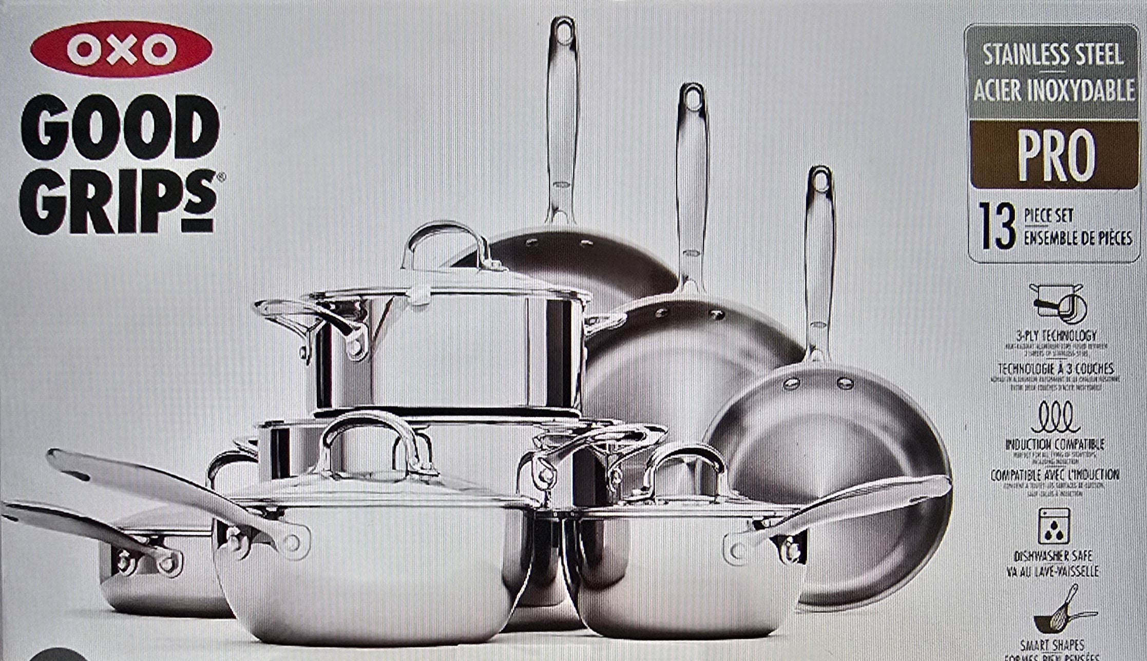 OXO GOOD GRIPS COOKWARE SET 13 PIECES